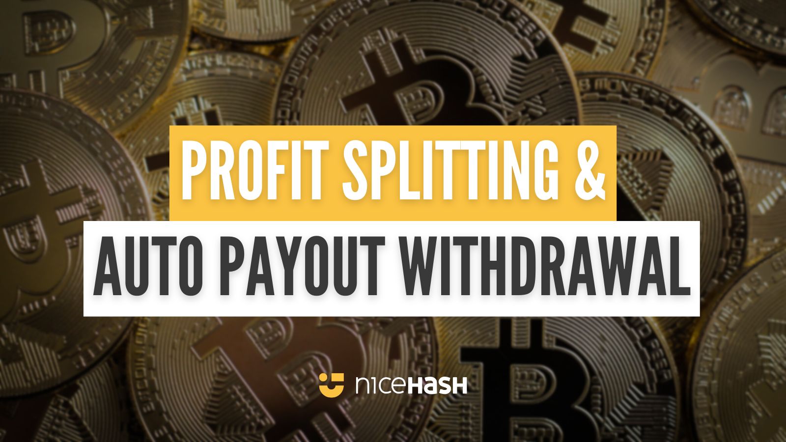 Introducing: Profit Splitting for miners and Automated Payout Withdrawals! | NiceHash